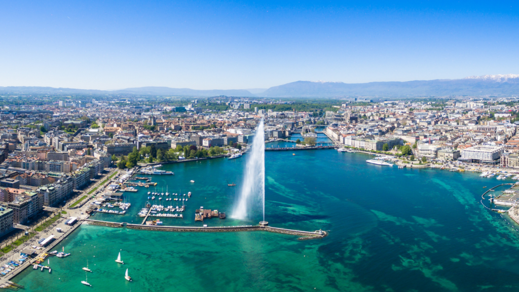 Le Jet d’eau de Genève, symbole de la cité internationale